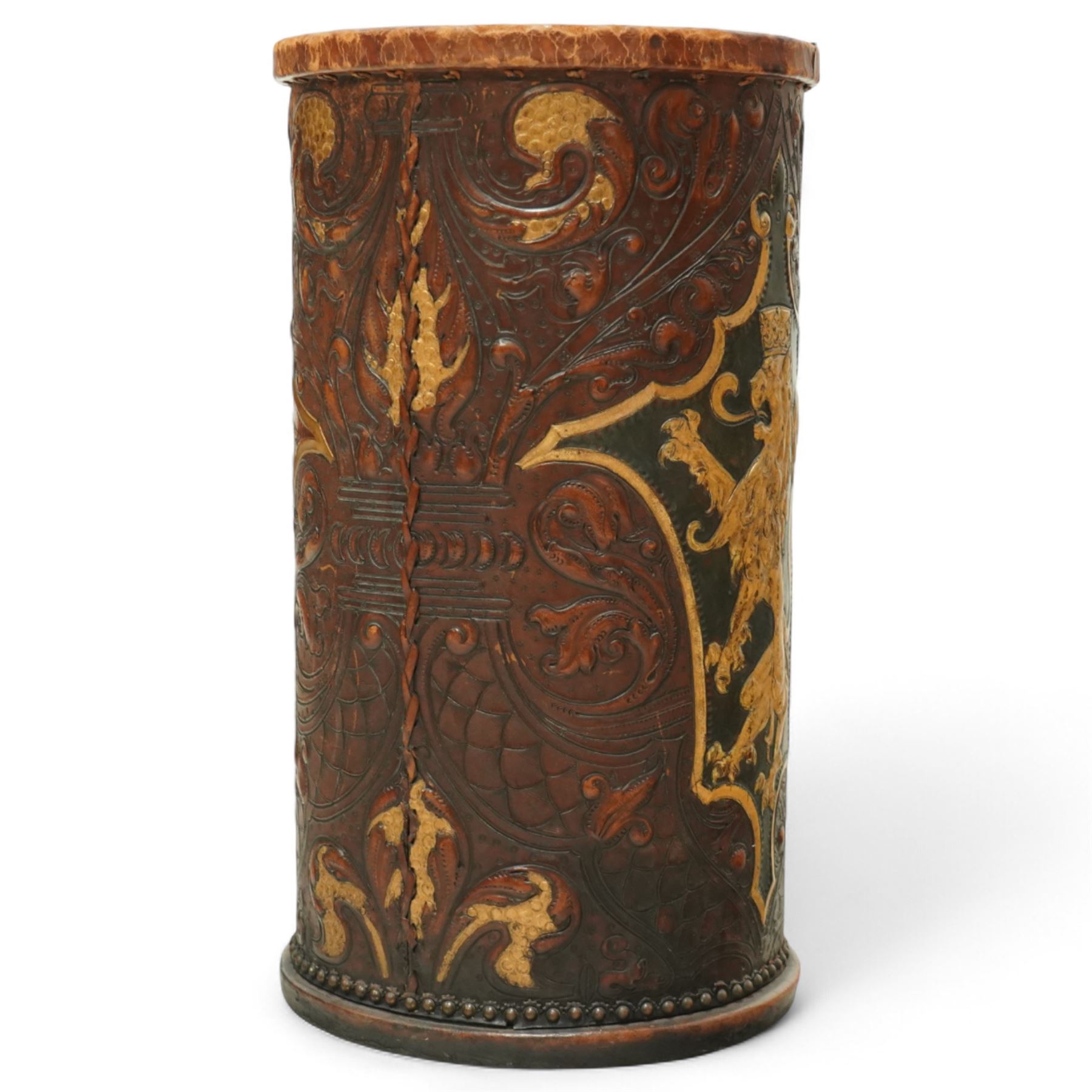 *Early 20th century leather bound stick stand | Antique & Revival ...