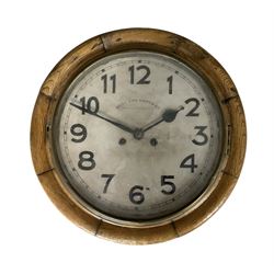 Early 20th century German spring driven striking wall clock with a 12 ...