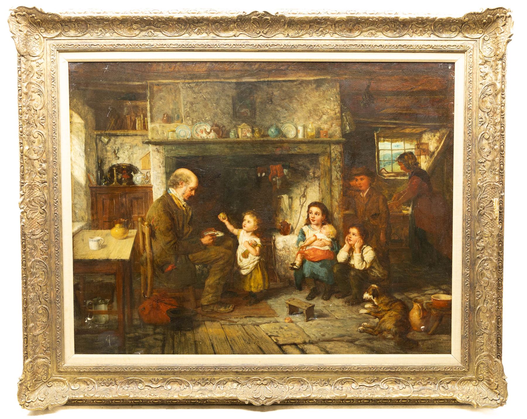 John Thomas Peele (British 1822-1897): 'The Benevolent Cottagers ...