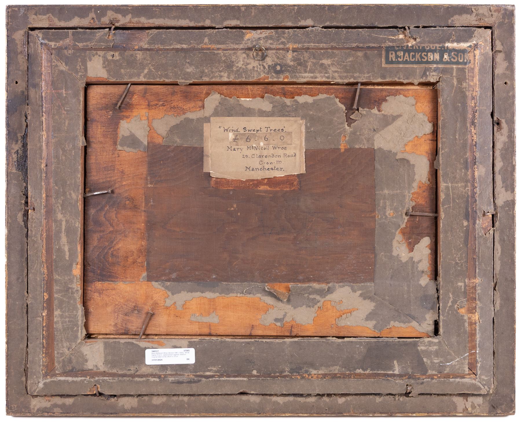 Mary McNicoll Wroe (British 1861-1955): 'Wind Swept Trees' | Paintings ...