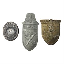 Two German arm shields - Narvik and Crimea; and WW2 Ger | Militaria | 77177
