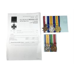WW1 father and son medal groups comprising British War Medal and ...