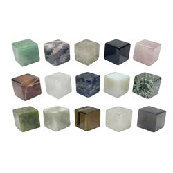 Fifteen cube mineral specimens | Wood, Metal & Other Decorative Objects ...
