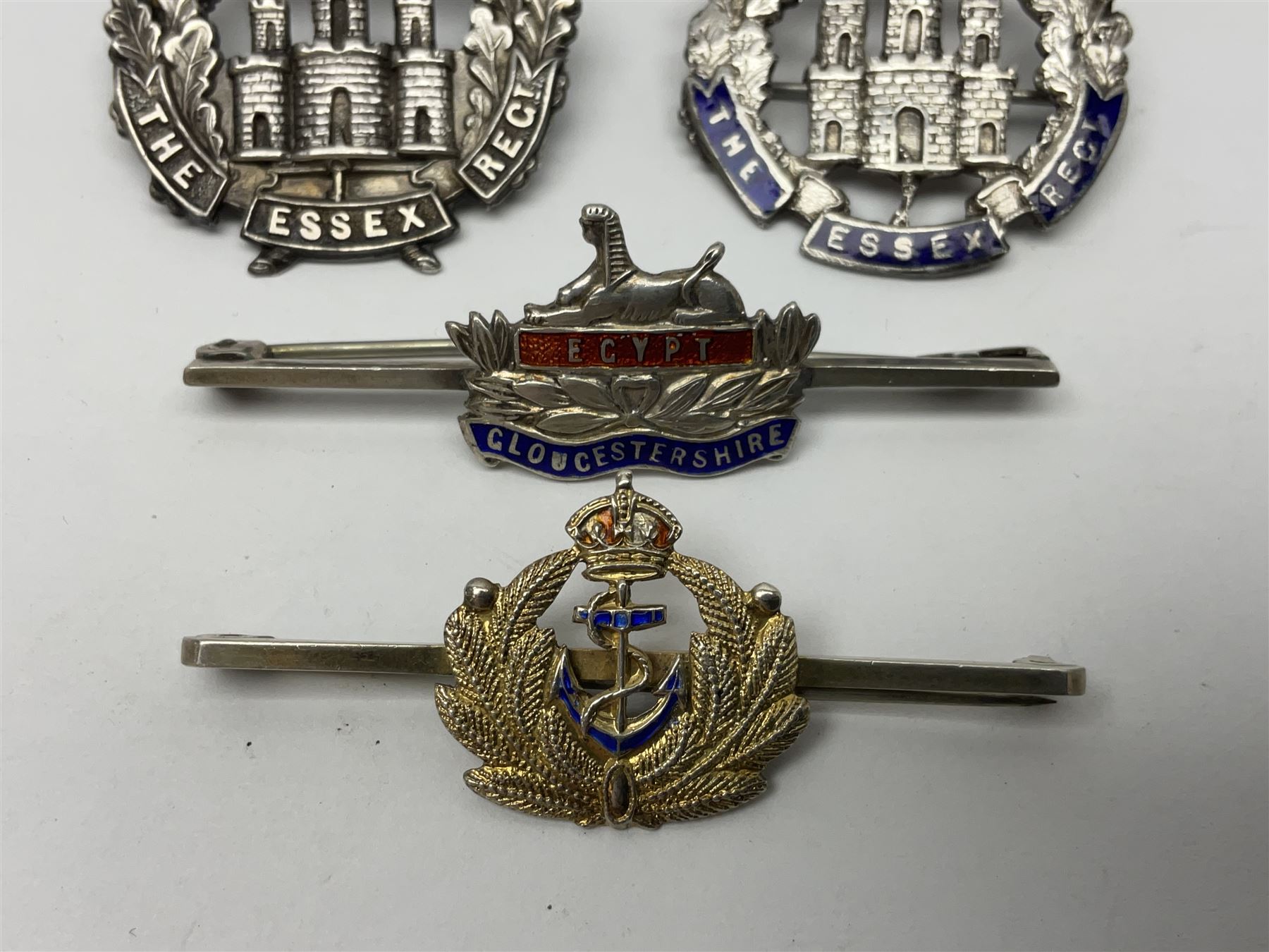 Six silver sweetheart brooches - Australian Commonwealth Military ...