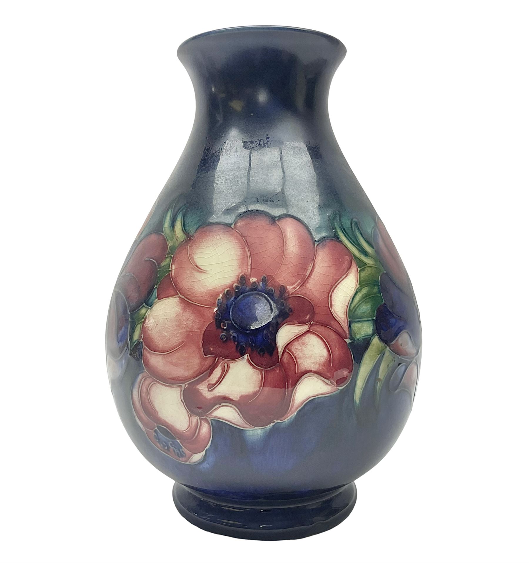 Moorcroft Anemone pattern vase of baluster form | Ceramics | 89691