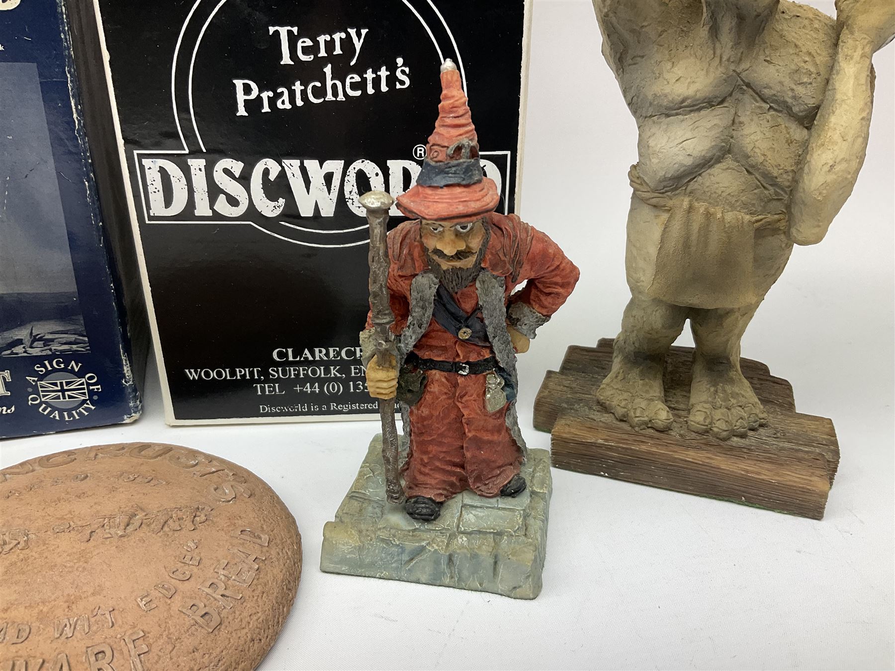 Terry Pratchett Discworld figures, designed by Clarecraft, comprising ...