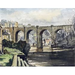 Jack Rigg (British 1927-): Knaresborough Viaduct | Paintings, Drawings ...