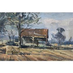 Peter Gilman (British 1928-1984): Dutch Barn - Suffolk | Paintings ...