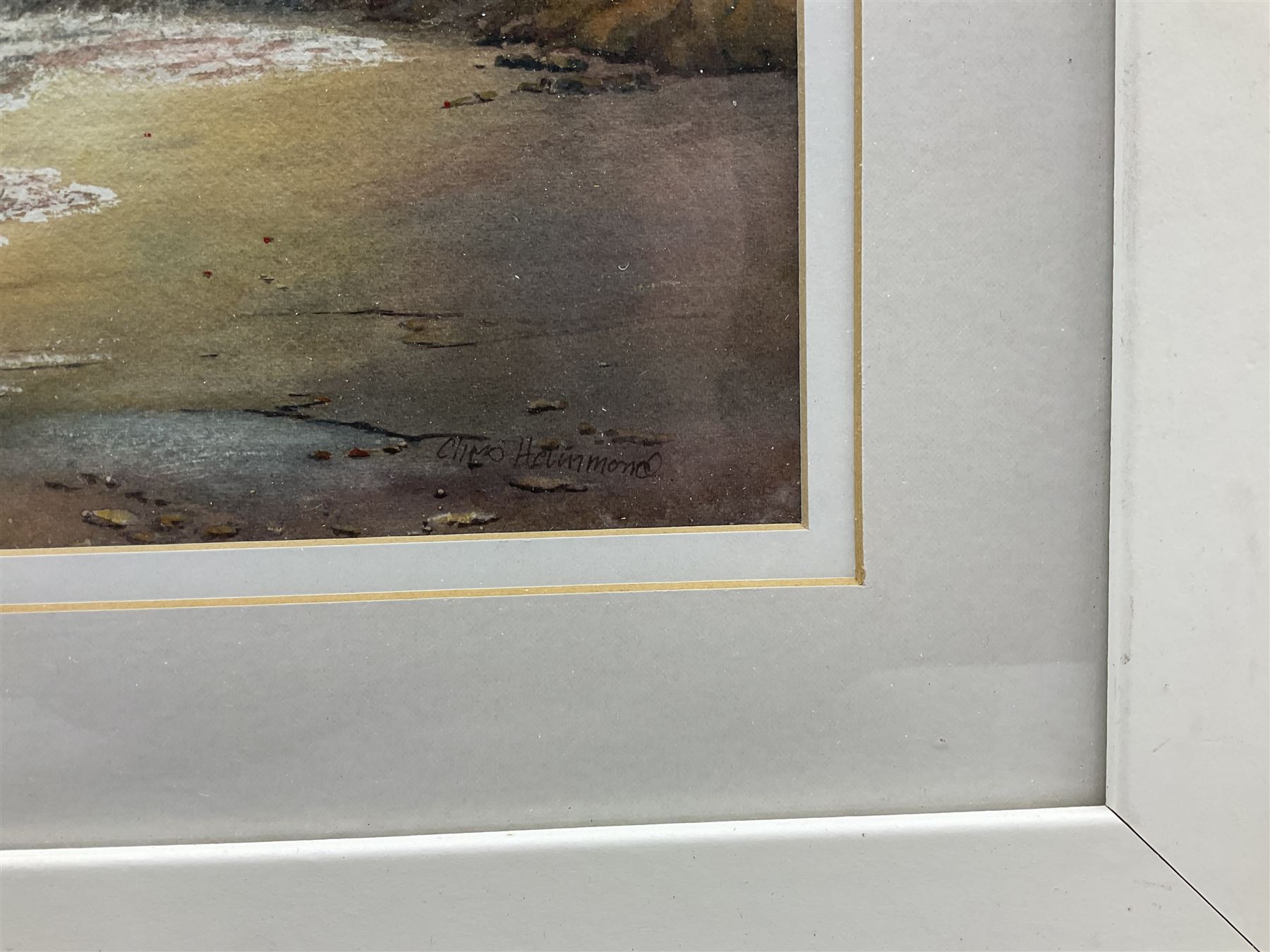 Chris Hammond (British 20th century): 'Sandsend Surf' near Whitby ...