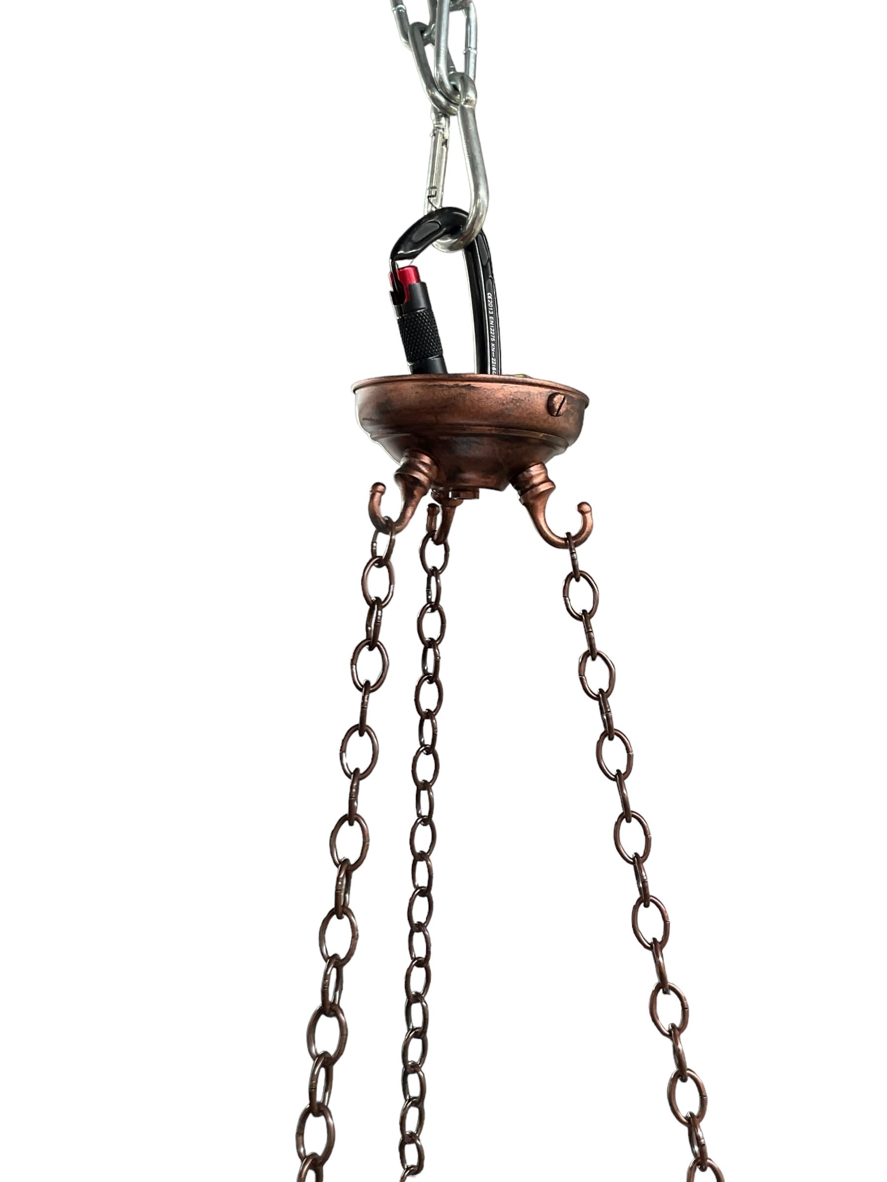 Apollo Lighting - pair of 'Senator' drop pendant hemi-sphere light ...