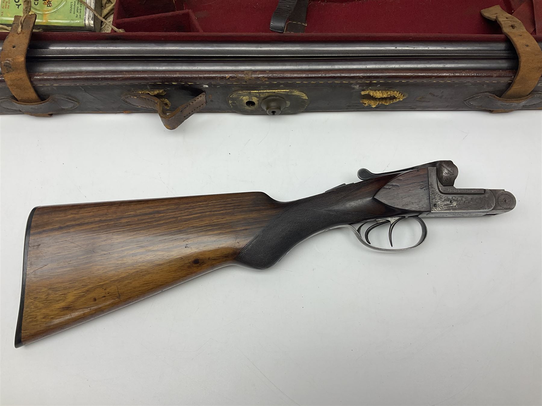 SHOTGUN CERTIFICATE REQUIRED - 19th century Belgian 12-bore by 2.75 ...