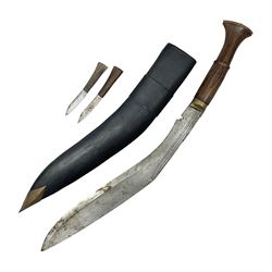 Gurkha Kukri knife with 53cm curving steel blade and wo | Edged Weapons ...