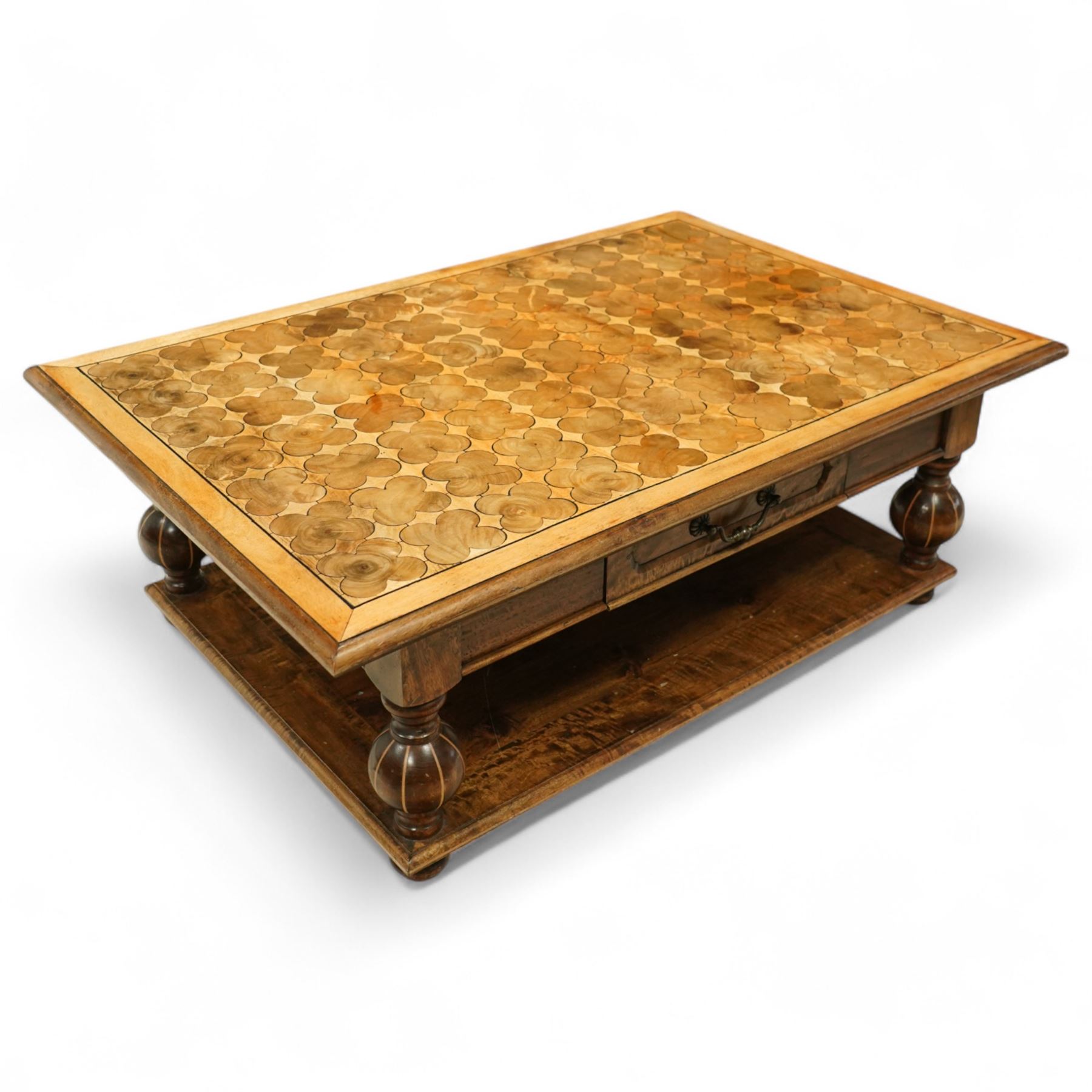 Barker & Stonehouse - parquetry inlaid coffee table | Antique & Revival ...