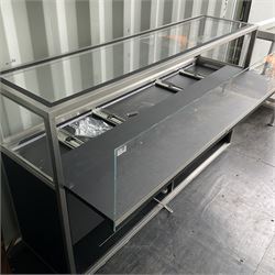 Large display cabinet with glas pull out display drawer | Commercial ...