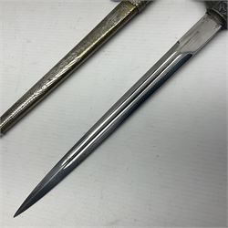 WW2 German Kriegsmarine officer's dress dagger by Alcosa Solingen with ...