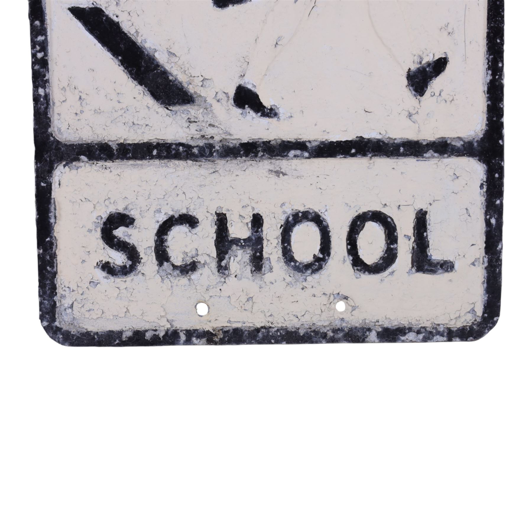 Cast metal 'School' road sign | Railwayana & Transport Memorabilia | 159563