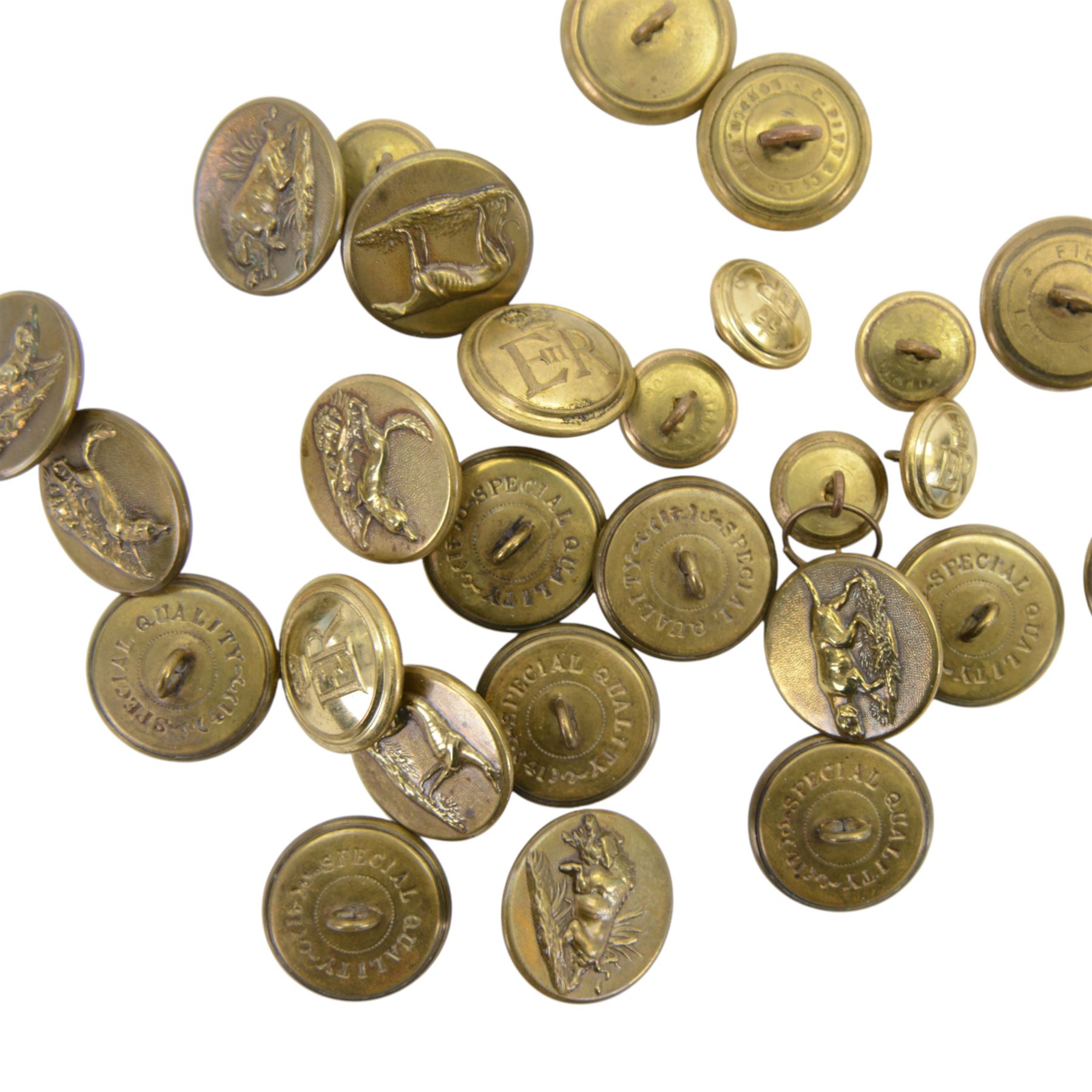 Set of brass animal buttons marked Special Quality | Wood, Metal ...