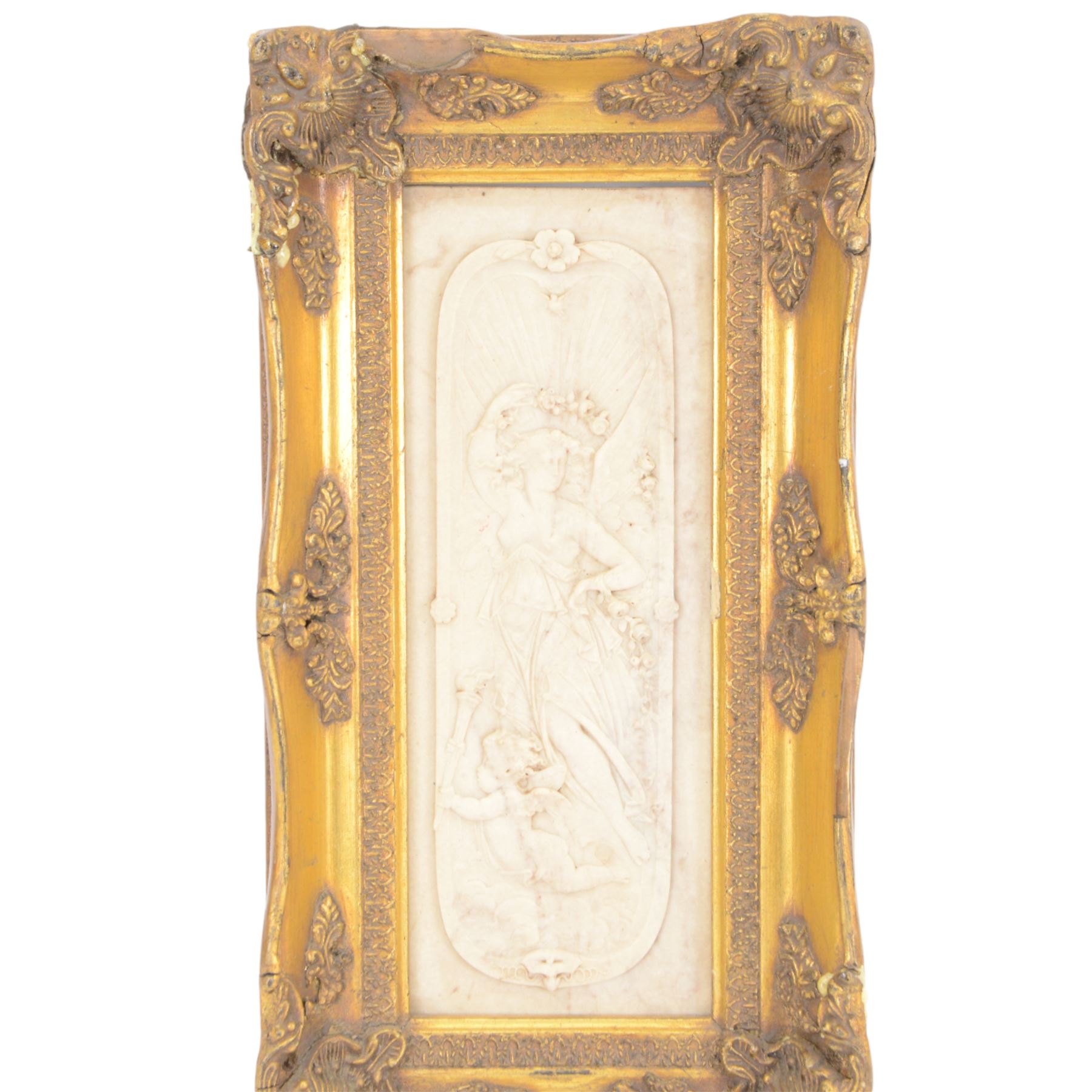 20th century gilt framed neoclassical style wall plaque | Wood, Metal ...