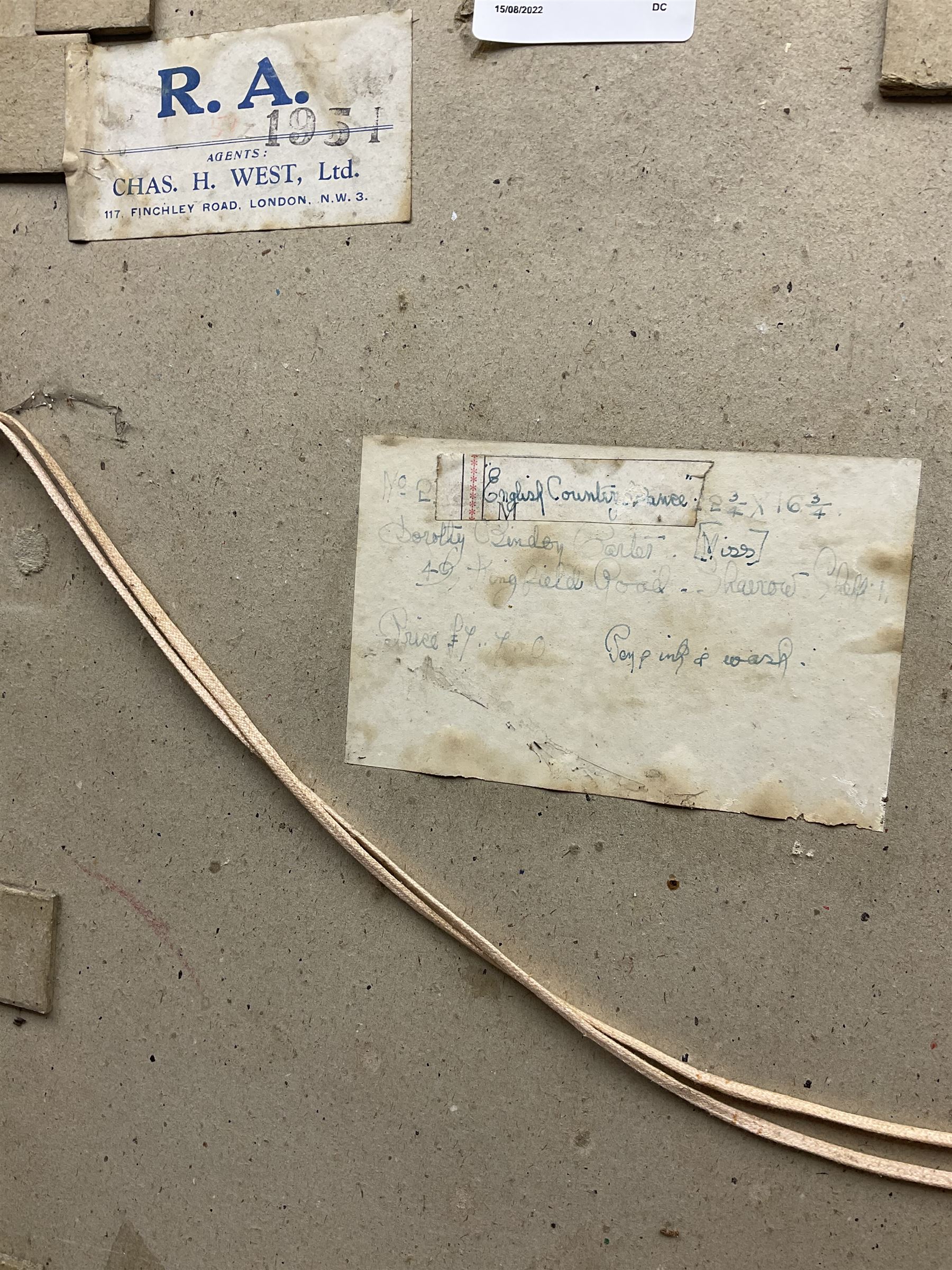 Dorothy B Barten (British mid-20th century): 'English C - 03/09/2022