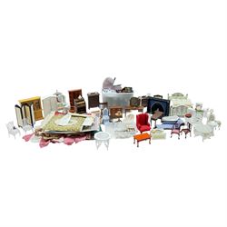 Collection of 1:12 scale dolls house furniture and accessories - Toys ...
