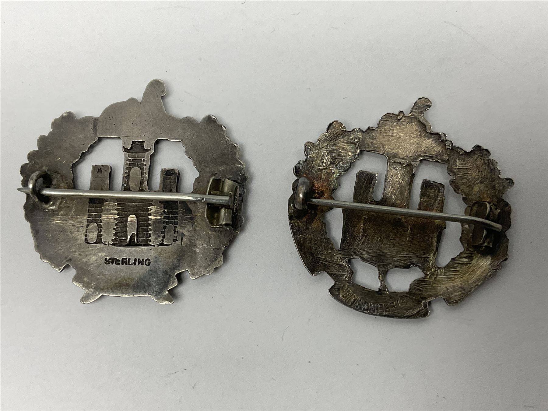 Six silver sweetheart brooches - Australian Commonwealth Military ...