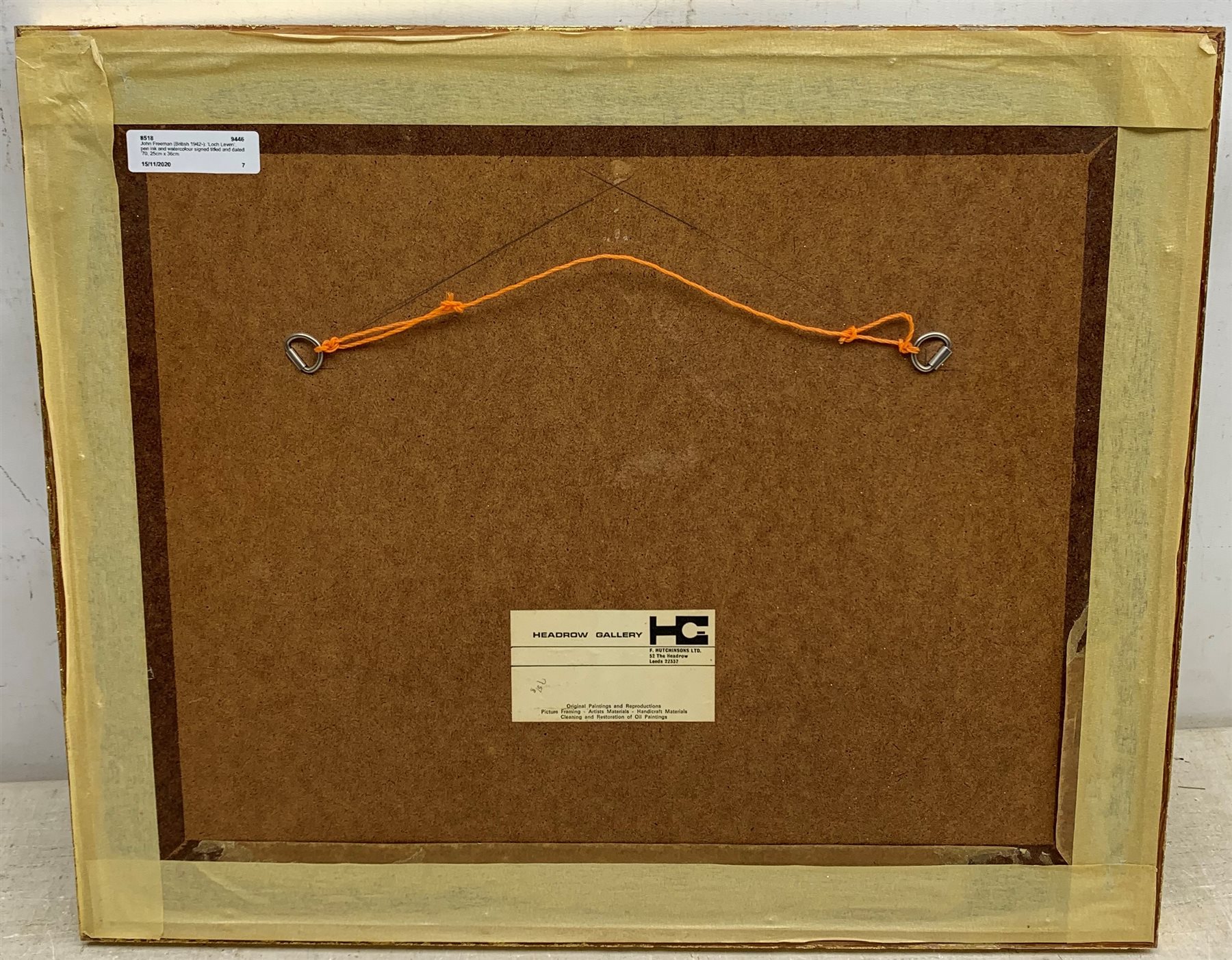 John Freeman (British 1942-): 'Loch Leven', pen ink and watercolour ...