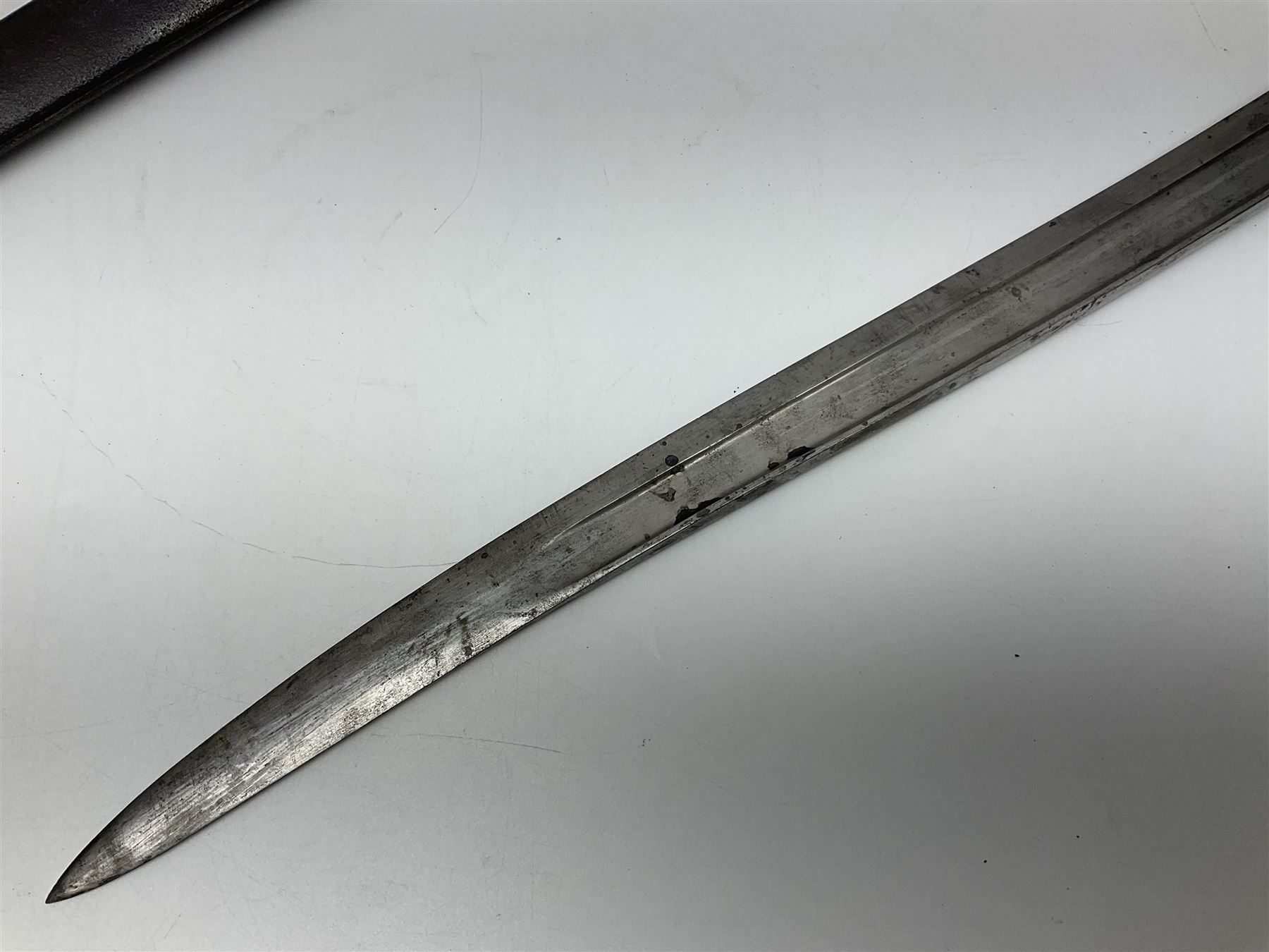 French model 1842 sabre bayonet with 57cm fullered steel blade and ...