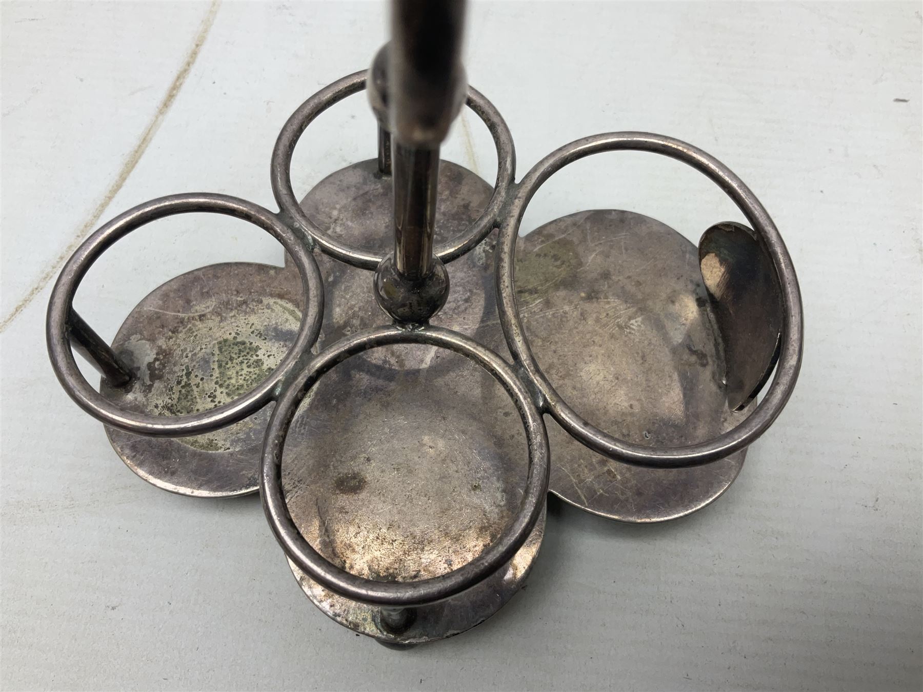 Walker & Hall silver plated RAF mess cruet frame H16 | Militaria | 64794