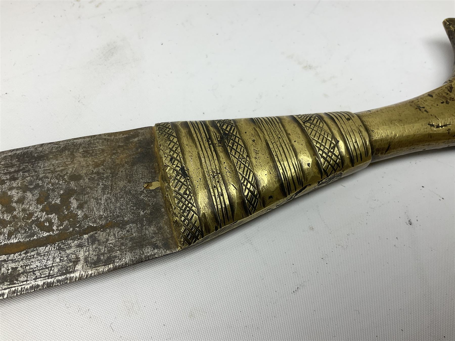 Sudanese arm dagger with 40cm steel double edged blade | Edged Weapons ...