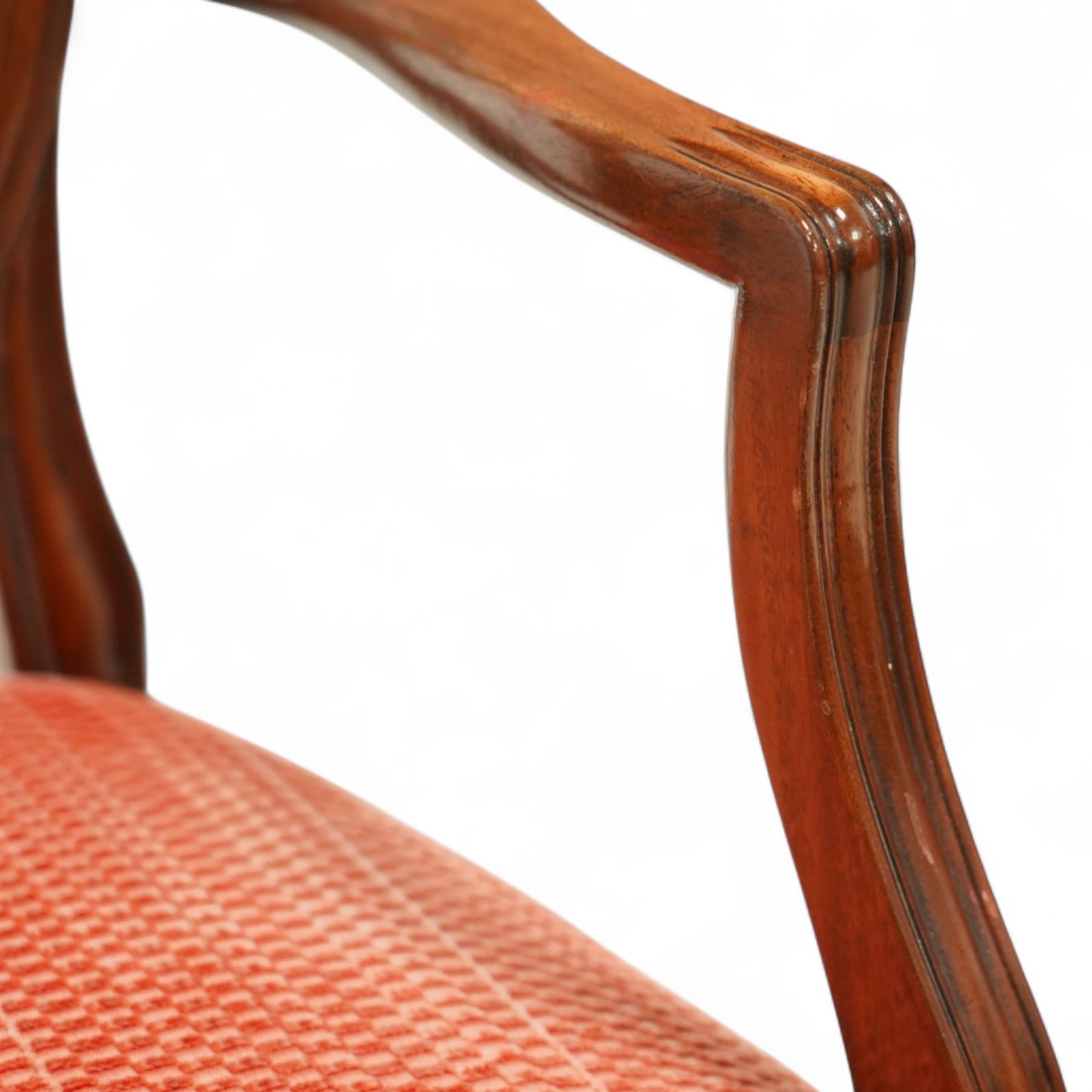 Set of ten Hepplewhite design mahogany dining chairs | Antique ...