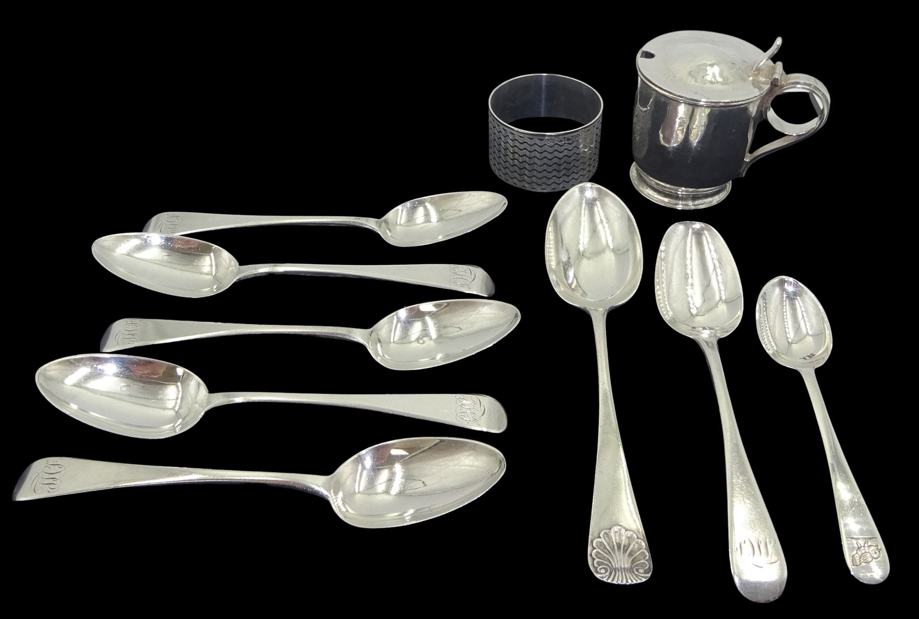 Mid 20th century silver mustard pot | Silver | 30675