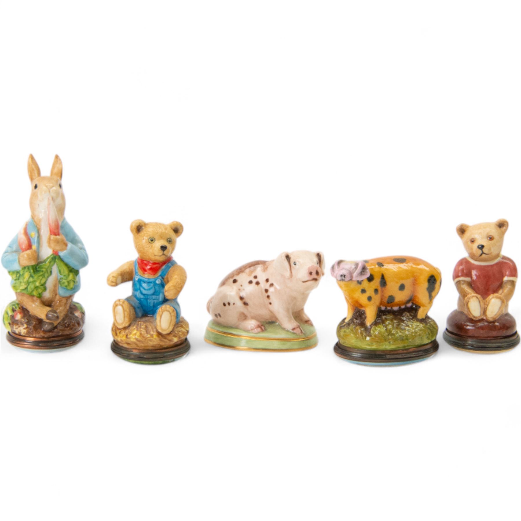 Four Halcyon days enamel boxes | Wood, Metal & Other Decorative Objects ...