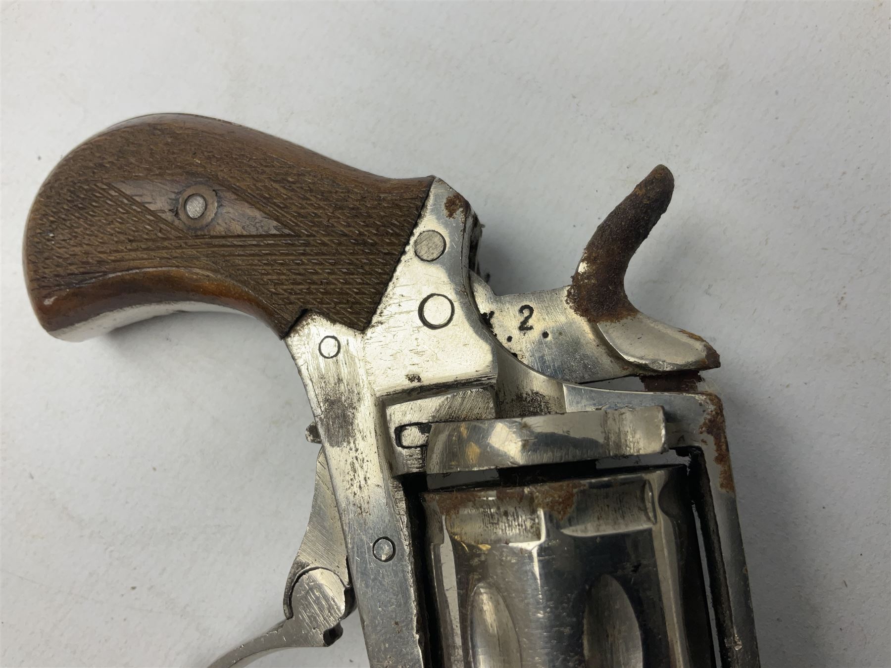 Early 20th Century continental Fritum 8-shot top venting revolver ...