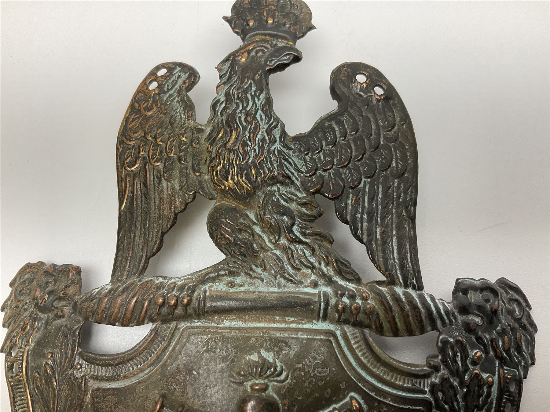 French First Empire Artillery shako plate c1814 H14cm | Militaria | 80385