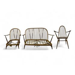 Lucian Ercolani for Ercol - beech framed settee (W135cm | Mid-Century ...