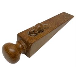 Beaverman - oak door stop with turned handle - 16/09/2023