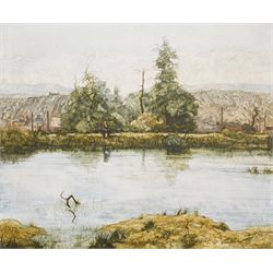 John Ridgewell (British 1937-2004): 'Colne Reservoir' - 21/03/2025