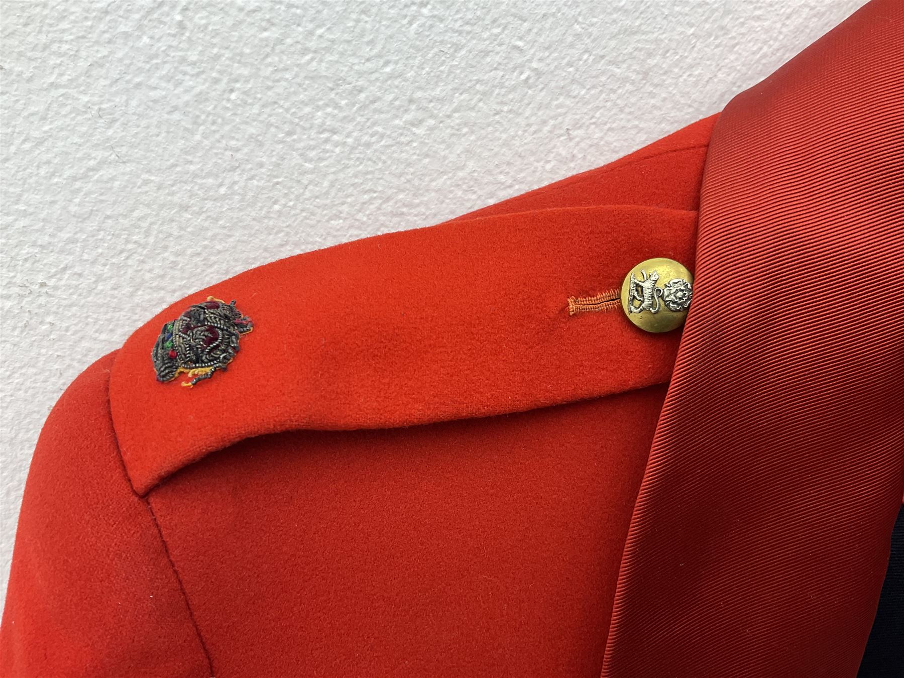 York and Lancaster Regimental mess uniform of jacket and trousers ...