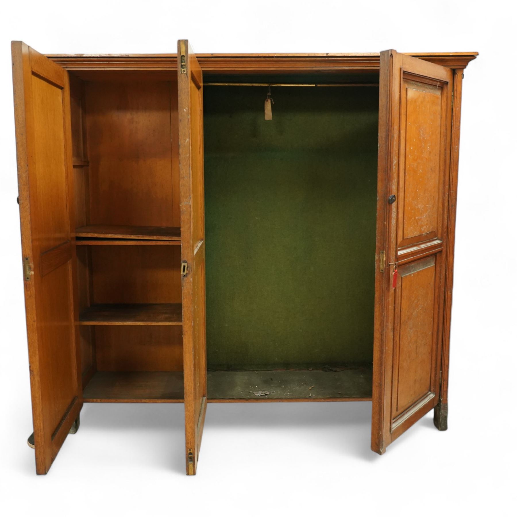 * 19th-century continental oak triple wardrobe | Antique & Revival ...