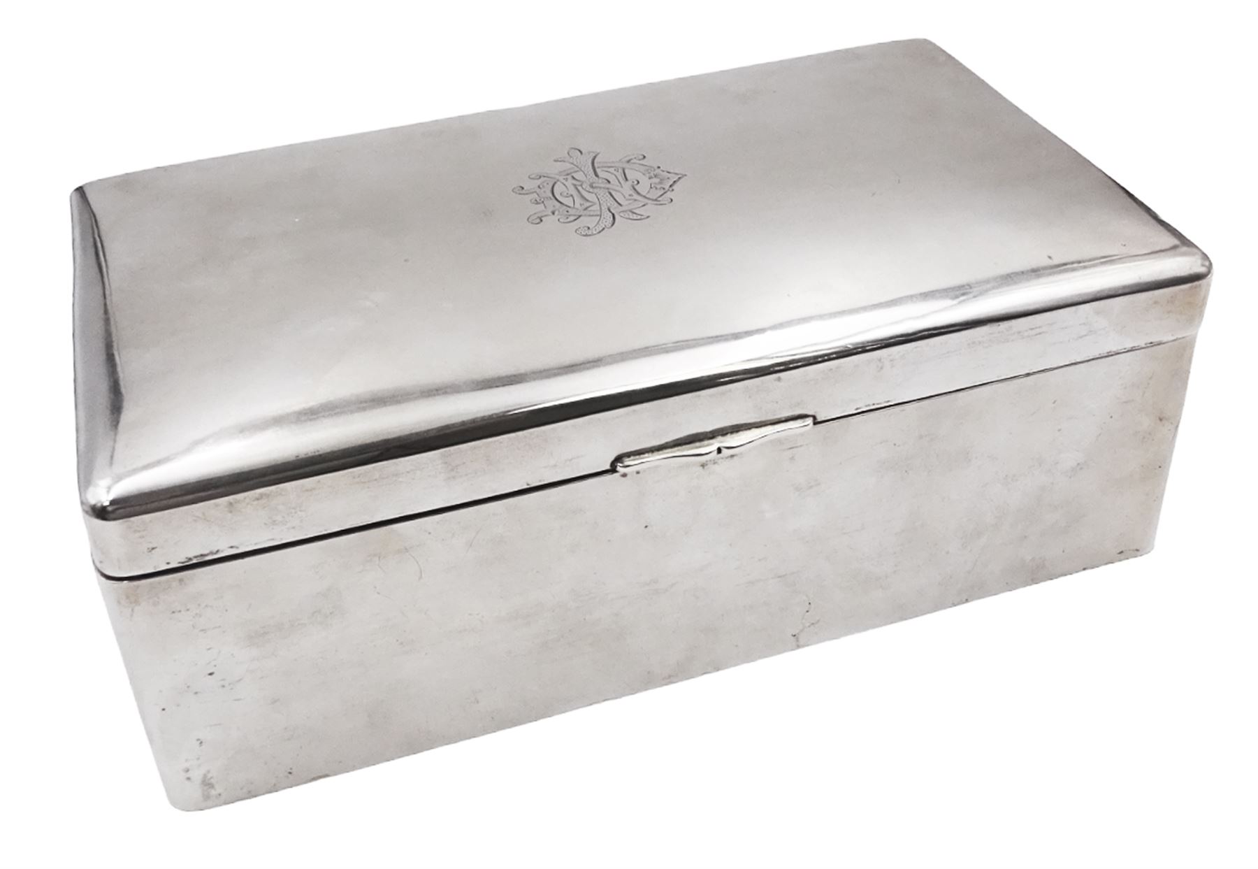 Early/mid 20th century Chinese silver mounted cigar box | Silver | 66853