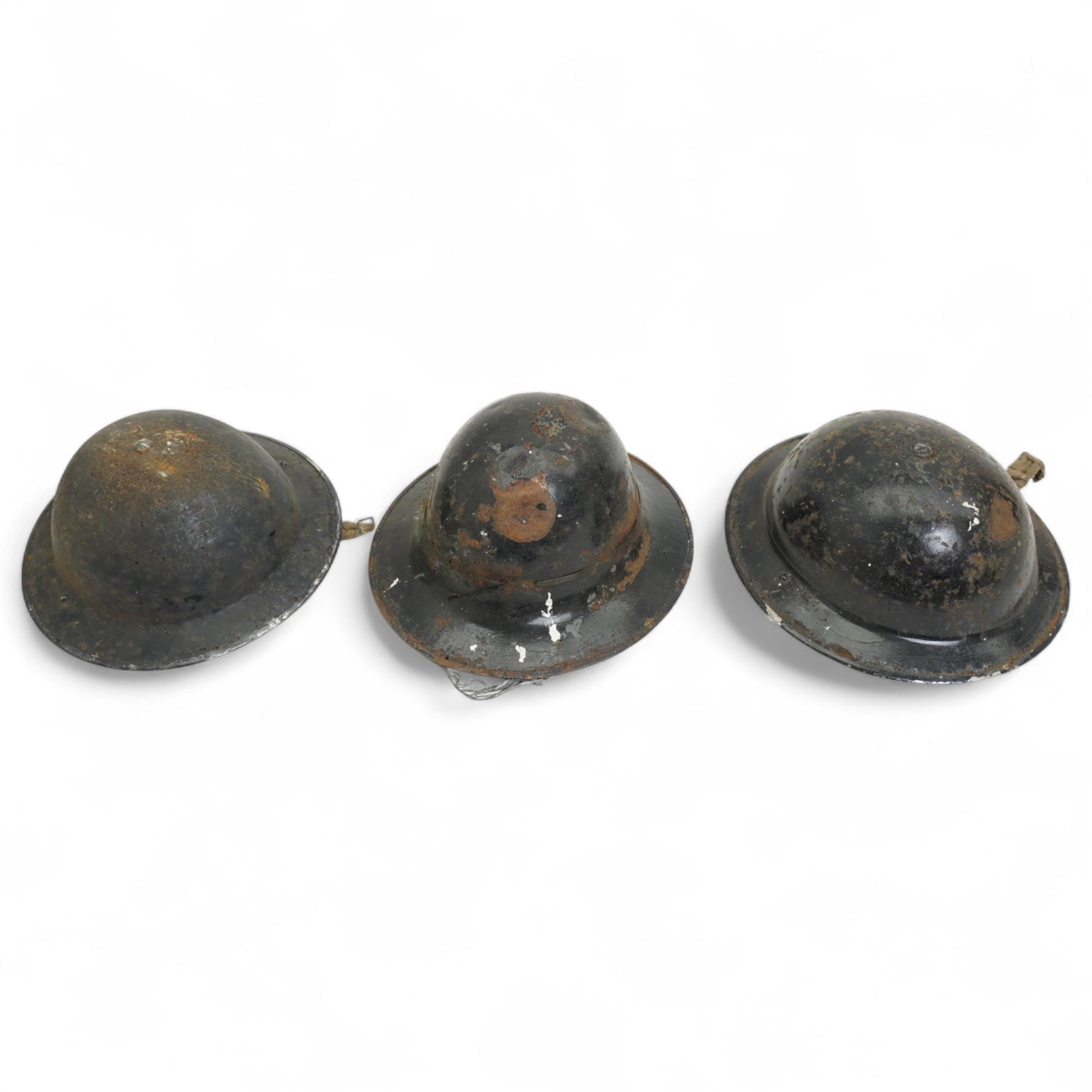 World War II Zuckerman Civil Defence helmet and two oth | Militaria ...