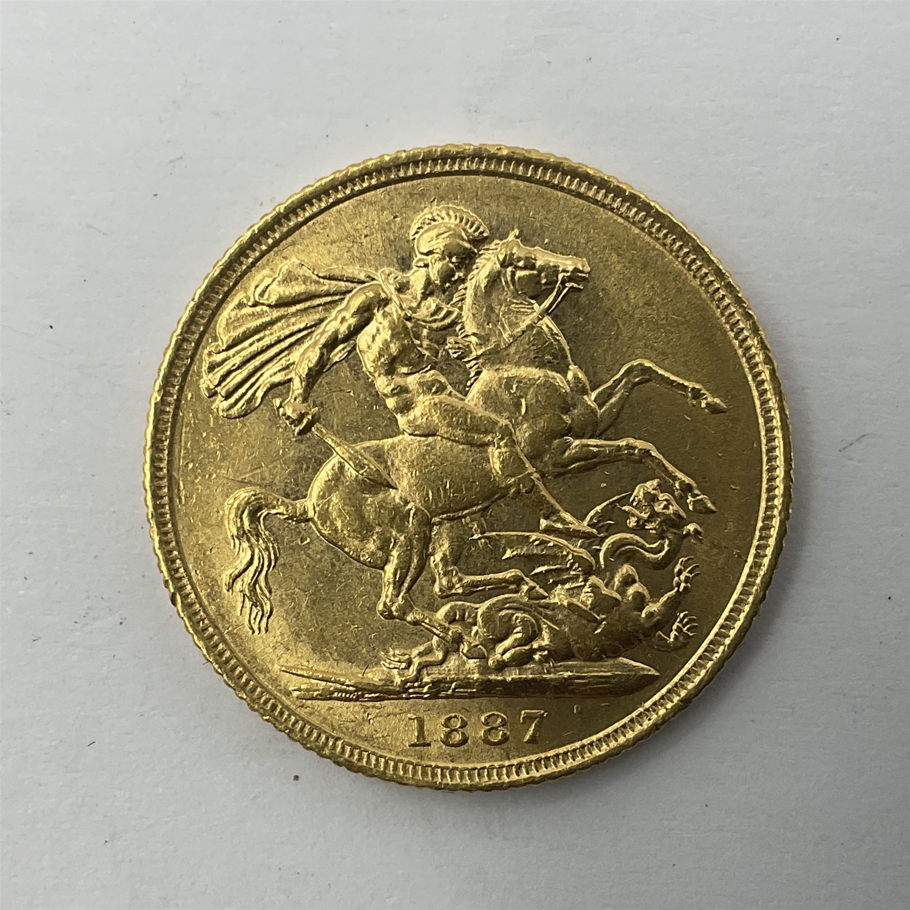 Queen Victoria 1887 gold full sovereign coin, Sydney mint - Coins ...