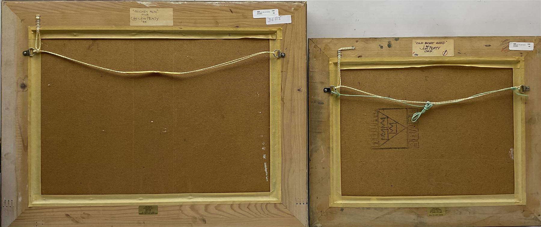 Jon Peaty (British 1914-1991): 'Chicken Run' and 'Old Boat Shed', two ...