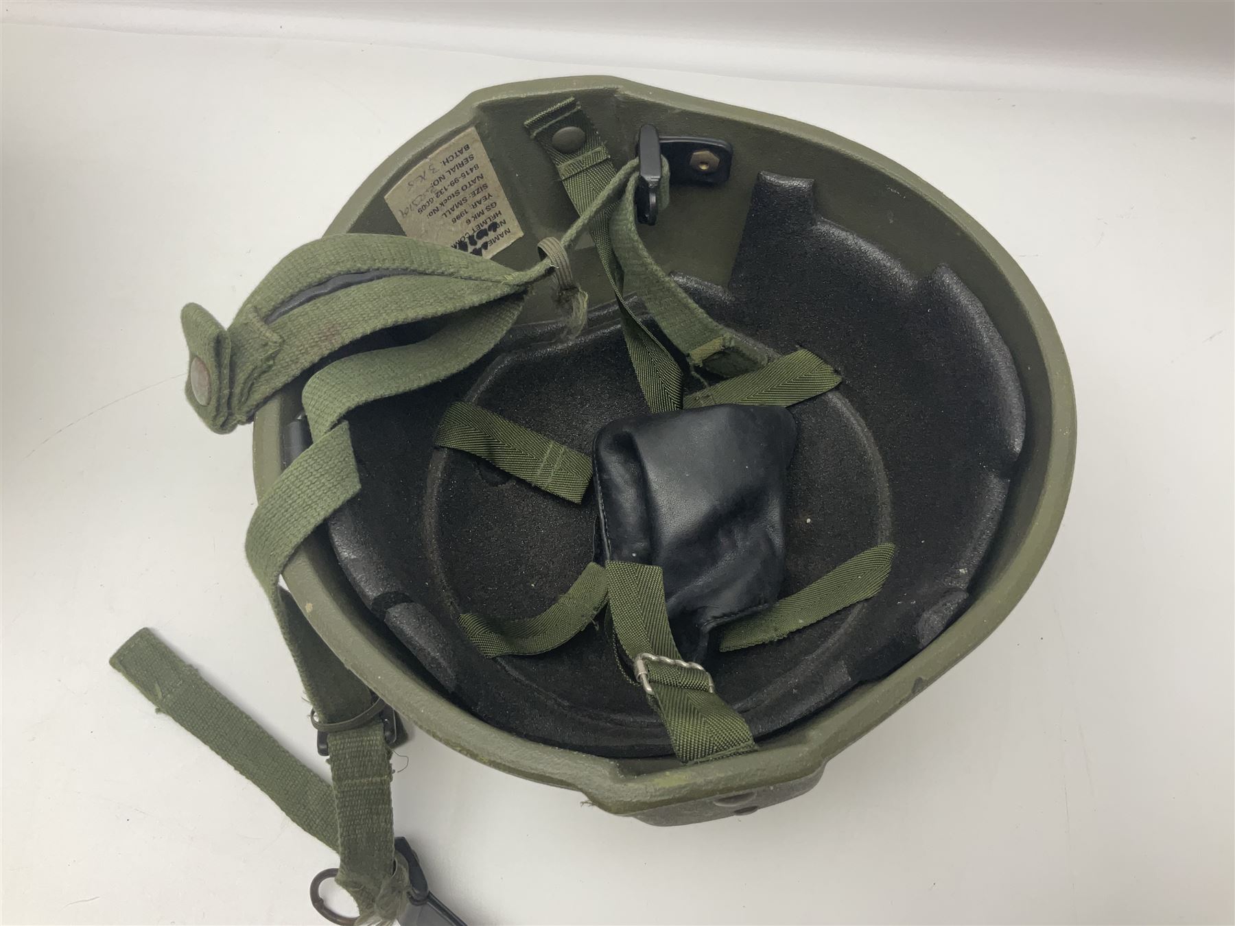 Six various helmets/liner including WW2 French Tank & Motorcycle helmet ...