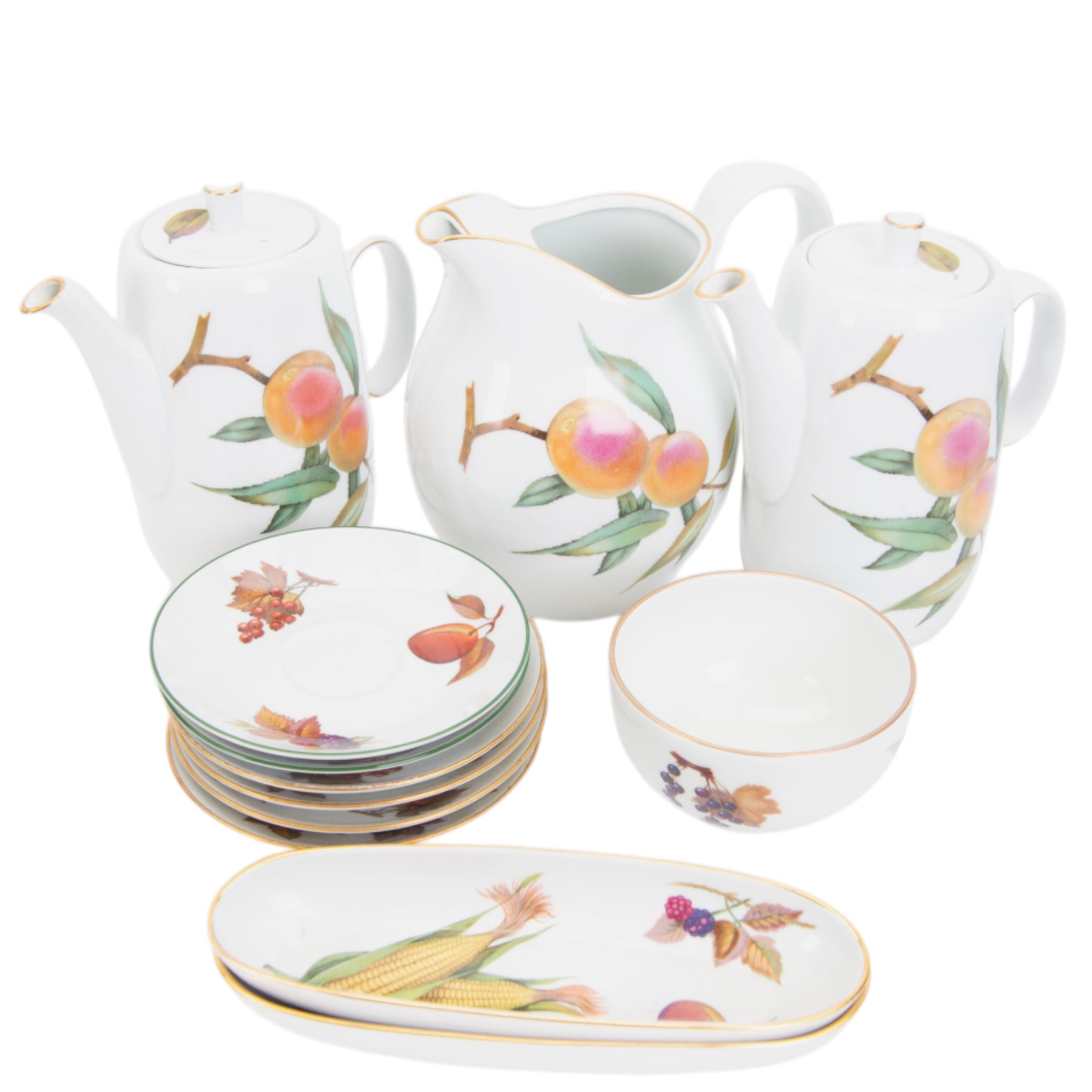Collection of Royal Worcester Evesham pattern teawares | Ceramics | 158119