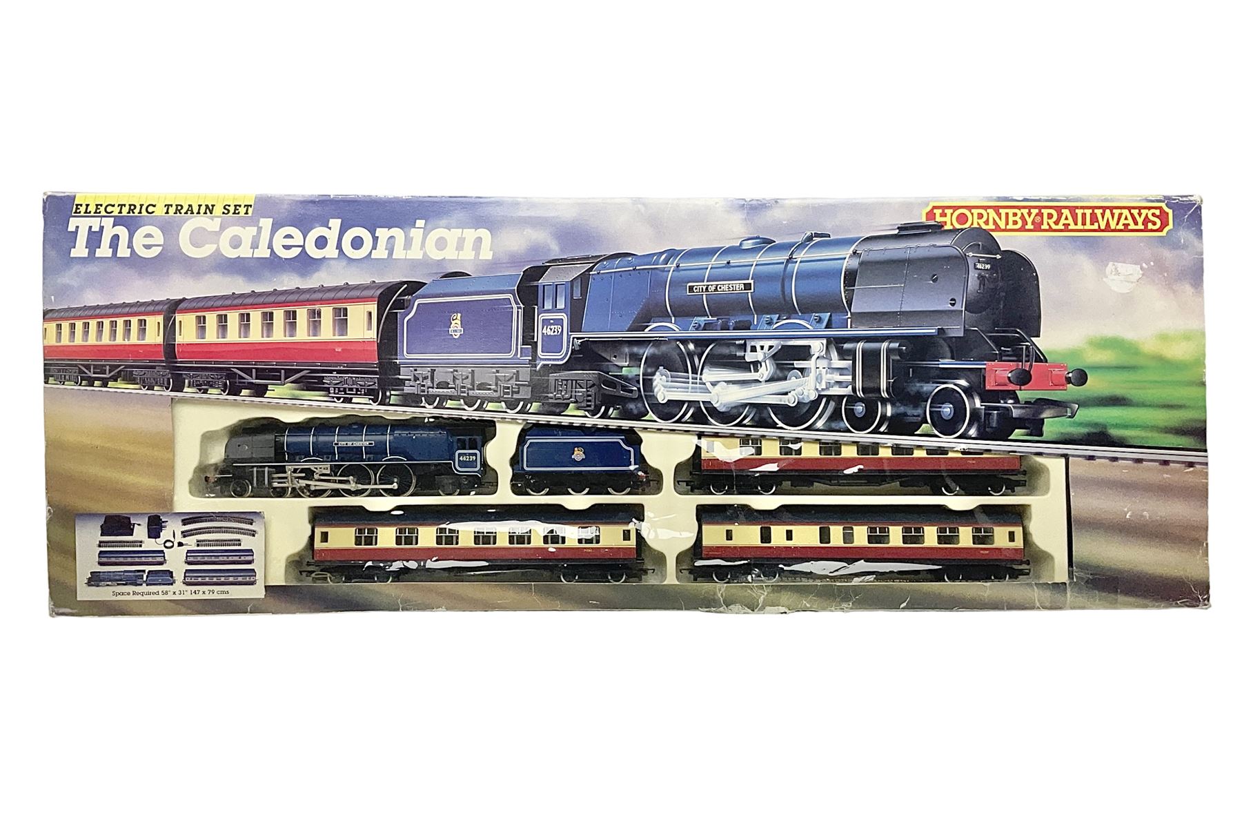 Hornby '00' gauge - The Caledonian electric train set with Duchess ...