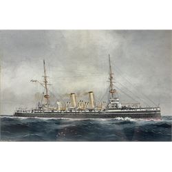 William Mackenzie Thomson (British late 19th century): 'HMS Minerva ...