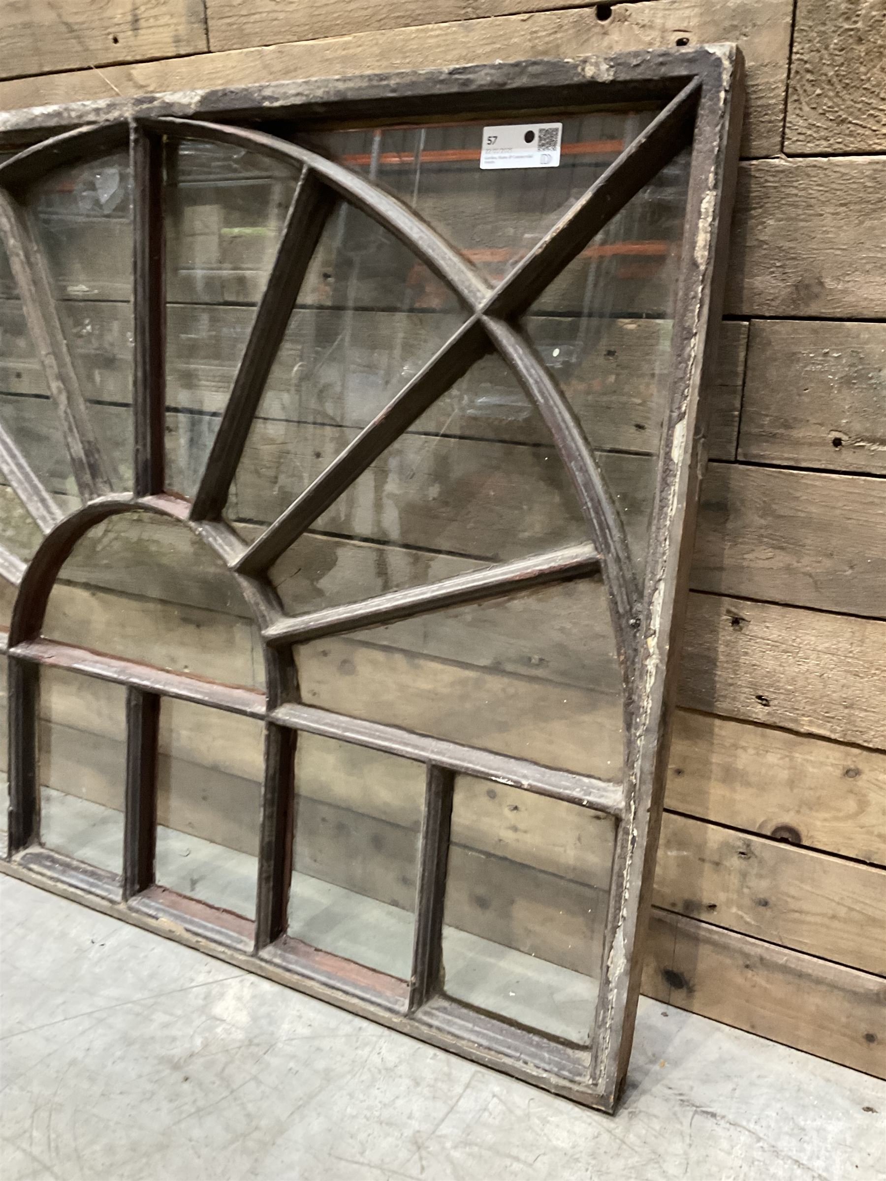 Regency period sunburst astragal glazed window in stain | Architectural ...