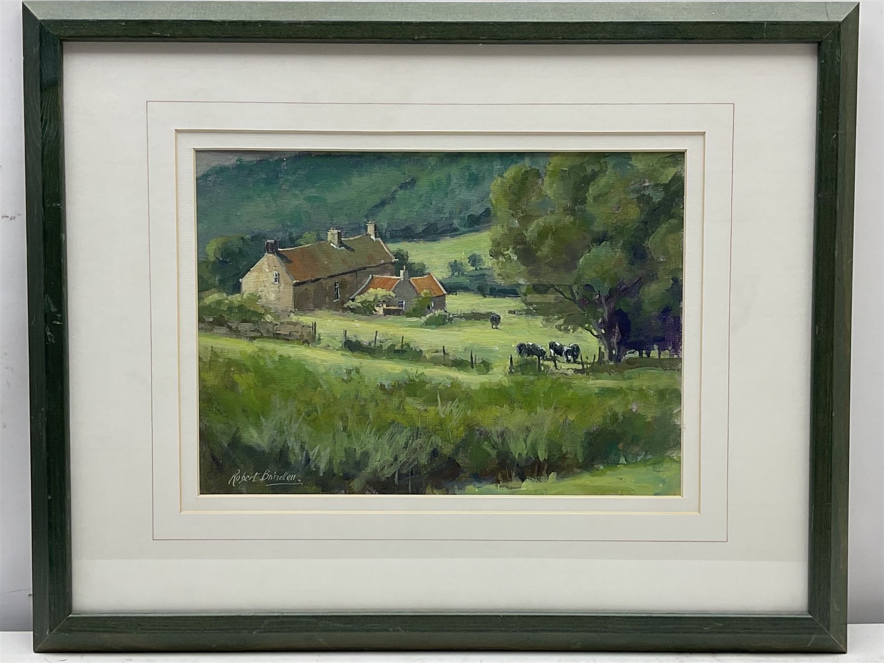 Robert Brindley (British 1949-): Farmstead at Green End Near Beckhole ...