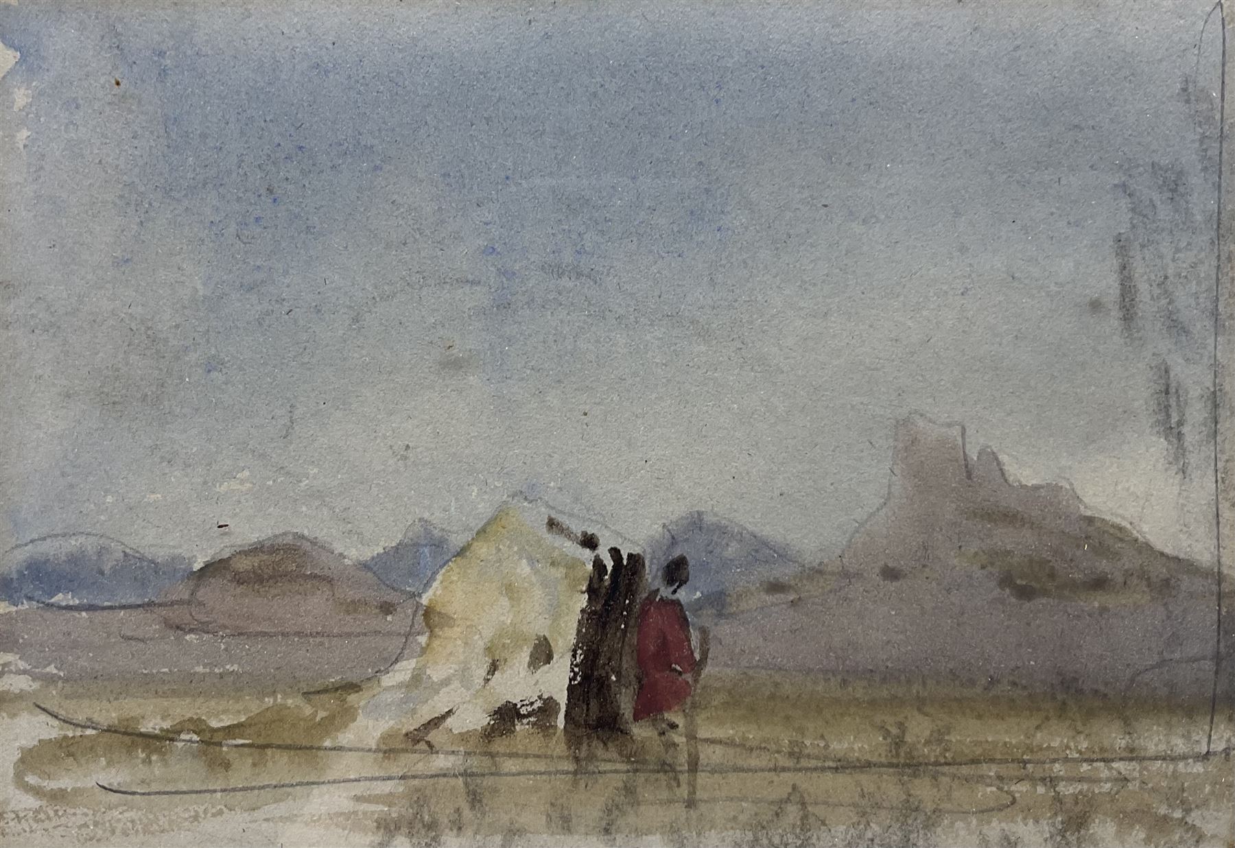 David Cox (British 1783-1859): Walker in a Landscape | Paintings ...